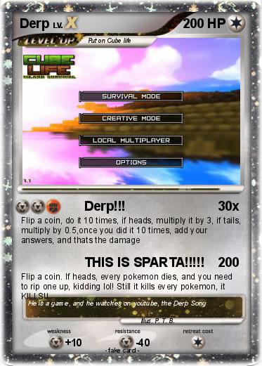Pokémon Derp 1366 1366 - Derp!!! - My Pokemon Card