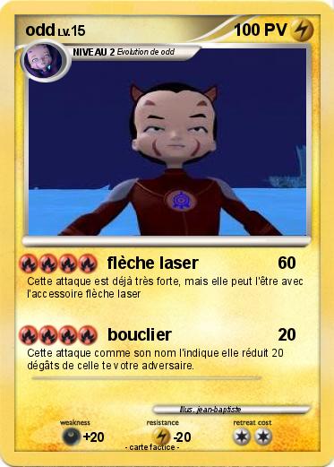 Pokémon odd 136 136 - flèche laser - Ma carte Pokémon