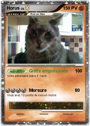 Pokémon Horus 54 54 - Griffe empoisonée - Ma carte Pokémon