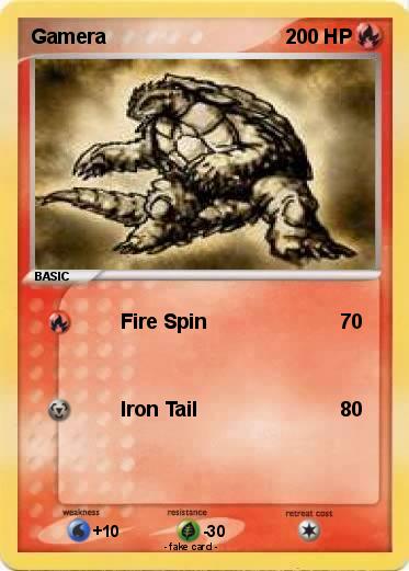 Pokémon Gamera 5 5 - Fire Spin - My Pokemon Card