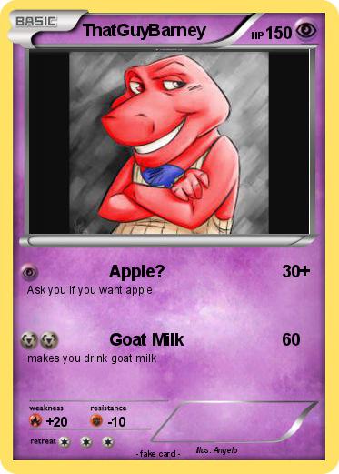 Pokémon ThatGuyBarney 1 1 - Apple? - My Pokemon Card