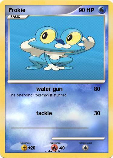 Pokémon Frokie 10 10 - water gun - My Pokemon Card
