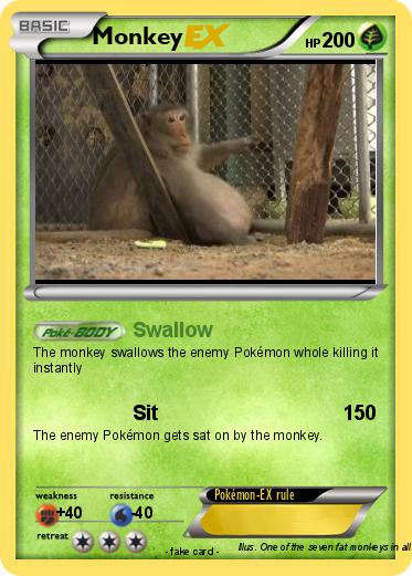 Pokémon Monkey 2045 2045 - Swallow - My Pokemon Card