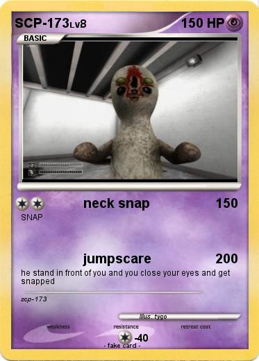 Pokémon SCP 173 159 159 - neck snap - My Pokemon Card