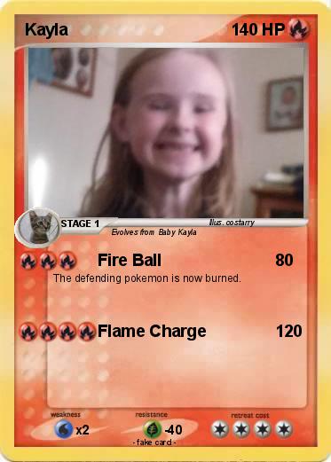 Pokémon Kayla 88 88 - Fire Ball - My Pokemon Card