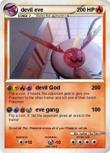 Pokémon devil eve - devil God - My Pokemon Card