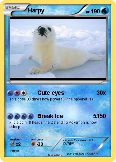 Pokémon Harpy 16 16 - Cute eyes - My Pokemon Card