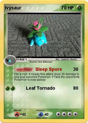 Pokémon Ivysaur 615 615 - Sleep Spore - My Pokemon Card