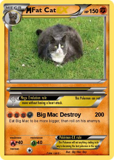 Pokémon Fat Cat 426 426 - Big Mac Destroy - My Pokemon Card