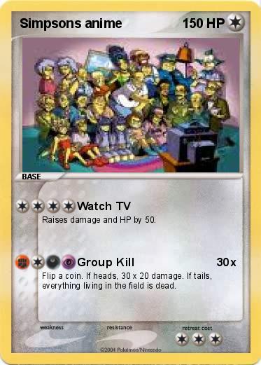 Pokémon Simpsons anime - Watch TV - My Pokemon Card