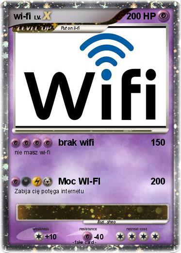 Pokémon wi fi 9 9 - brak wifi - Twoja własna karta pokemon