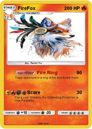 Pokémon FireFox 232 232 - Fire Ring - My Pokemon Card
