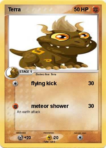 Pokémon Terra 86 86 - flying kick - My Pokemon Card