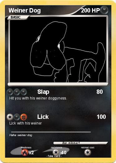 Pokémon Weiner Dog 7 7 - Slap - My Pokemon Card