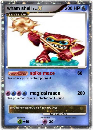 Pokémon wham shell 28 28 - spike mace - My Pokemon Card