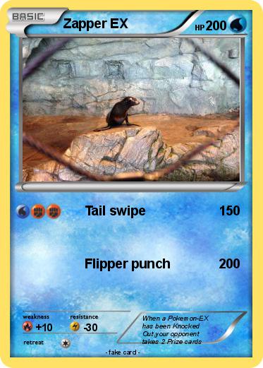 Pokémon Zapper EX 3 3 - Tail swipe - My Pokemon Card