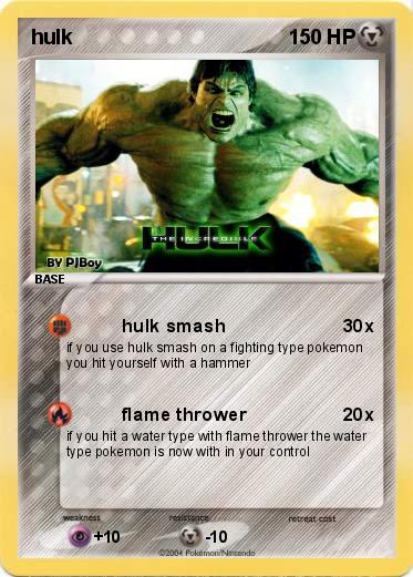 Pokémon hulk 110 110 - hulk smash - My Pokemon Card