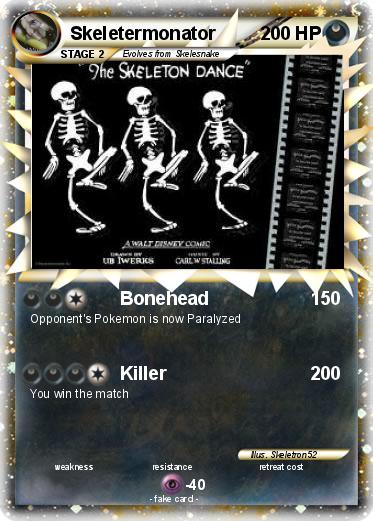 Pokémon Skeletermonator - Bonehead - My Pokemon Card