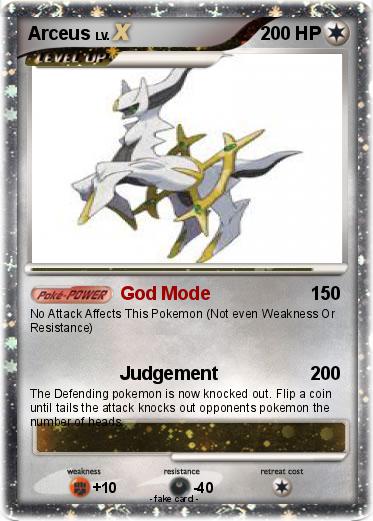 Pokémon Arceus 9460 9460 - God Mode - My Pokemon Card