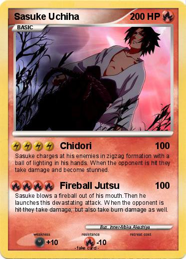 Pokémon Sasuke Uchiha 418 418 - Chidori - My Pokemon Card