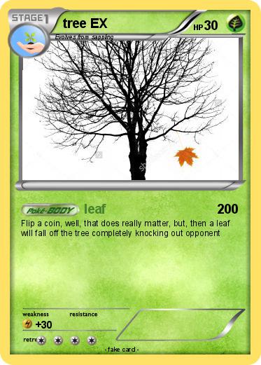 Pokémon tree EX 3 3 - leaf - My Pokemon Card