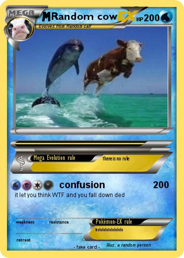 Pokémon Random cow - confusion - My Pokemon Card