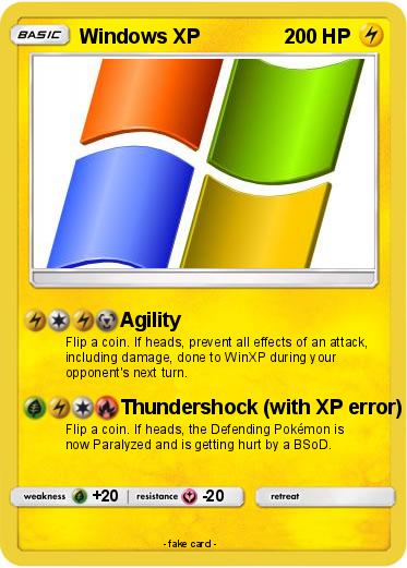 Pokémon Windows XP 153 153 - Agility - My Pokemon Card
