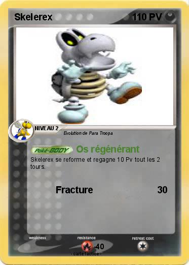 Pokémon Skelerex 181 181 - Os régénérant - Ma carte Pokémon