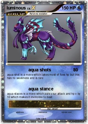 Pokémon luminous - aqua shots - My Pokemon Card