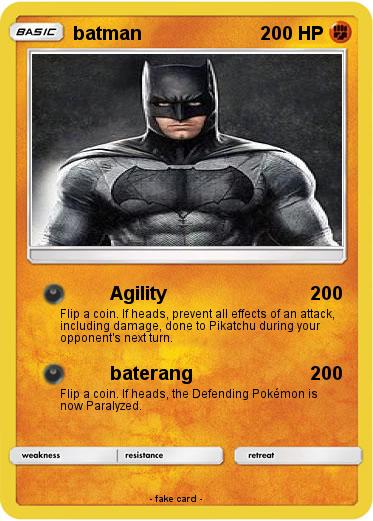Pokémon batman 2714 2714 - Agility - My Pokemon Card