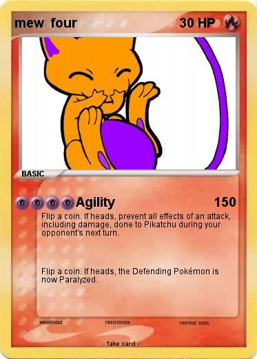 Pokémon mew four 20 20 - Agility - My Pokemon Card