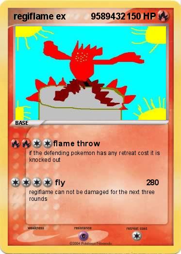 Pokémon regiflame ex 9589432 9589432 - flame throw - My Pokemon Card