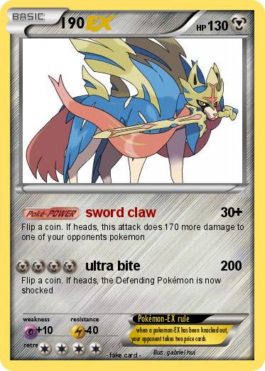 Pokémon 190 2 2 - sword claw - My Pokemon Card