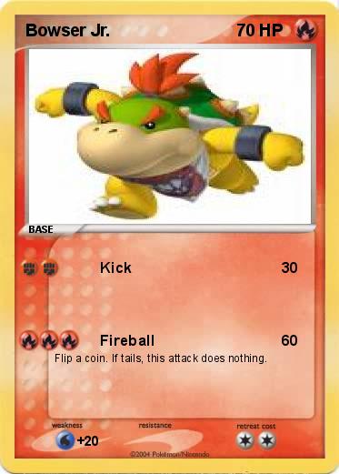 Pokémon Bowser Jr 9 9 - Kick - My Pokemon Card