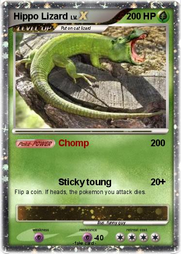 Pokémon Hippo Lizard - Chomp - My Pokemon Card