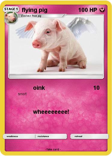 Pokémon flying pig 34 34 - oink - My Pokemon Card