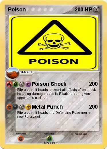 Pokémon Poison 460 460 - Poison Shock - My Pokemon Card