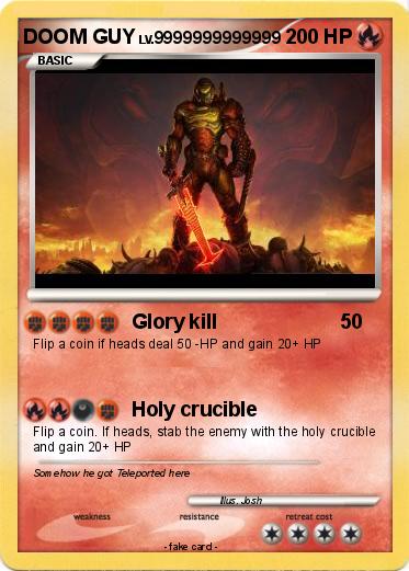 Pokémon DOOM GUY 28 28 - Glory kill - My Pokemon Card