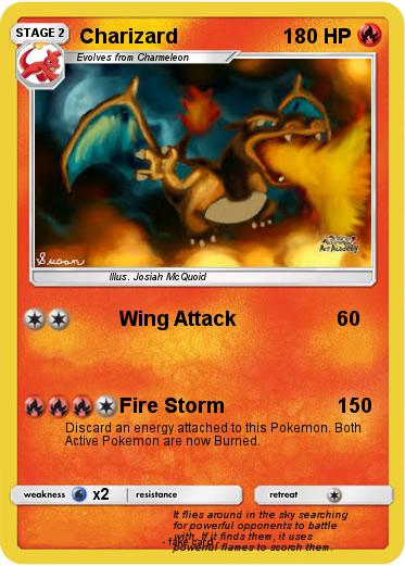 Pokémon Charizard 8762 8762 - Wing Attack - My Pokemon Card