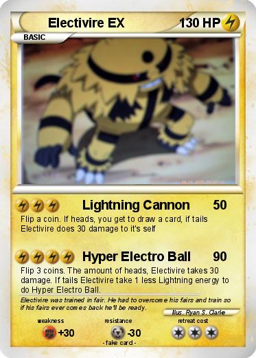 Pokémon Electivire EX 4 4 - Lightning Cannon - My Pokemon Card