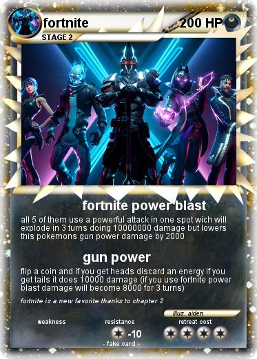 Pokémon fortnite 518 518 - fortnite power blast - My Pokemon Card