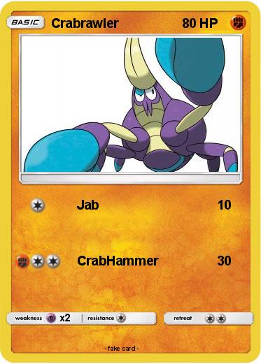 Pokémon Crabrawler 8 8 - Jab - My Pokemon Card