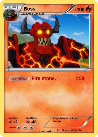 Pokémon Boss 969 969 - Fire stone. 250 - My Pokemon Card