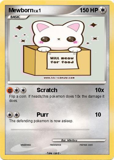 Pokémon Mewborn 1 1 - Scratch - My Pokemon Card