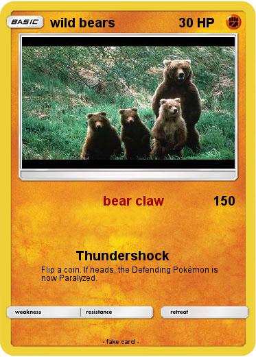 Pokémon wild bears - bear claw - My Pokemon Card