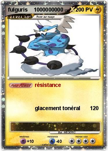 Pokémon fulguris 104 104 - résistance - Ma carte Pokémon