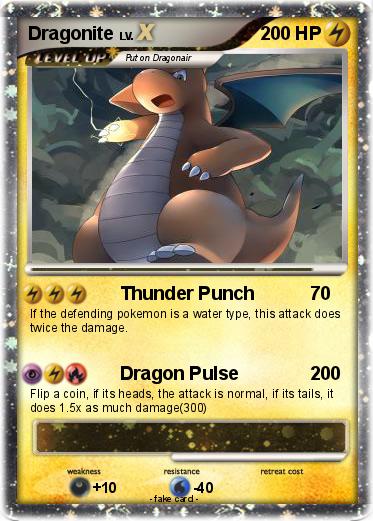 Pokémon Dragonite 1018 1018 - Thunder Punch - My Pokemon Card