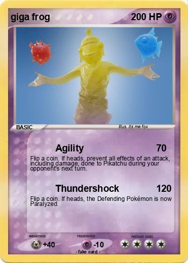 Pokémon giga frog 1 1 - Agility - My Pokemon Card