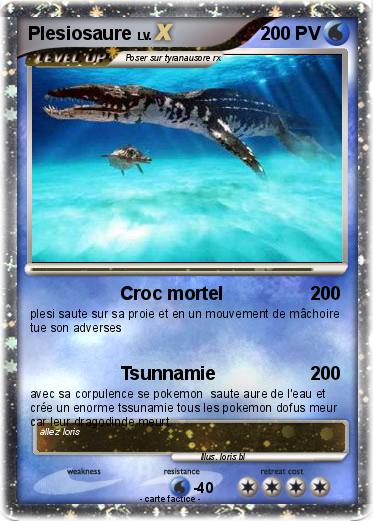 Pokémon Plesiosaure 3 3 - Croc mortel - Ma carte Pokémon