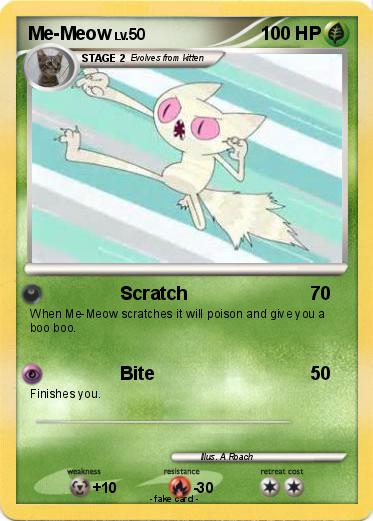Pokémon Me Meow 2 2 - Scratch - My Pokemon Card